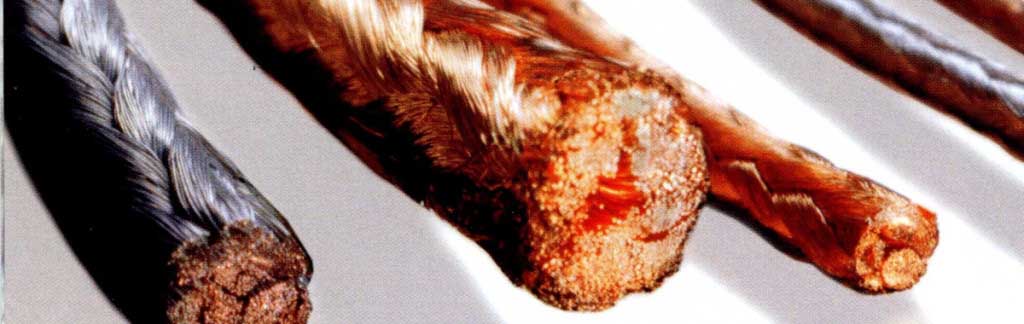 Round Plain copper braid 2.5 mm2 (30 Amps)